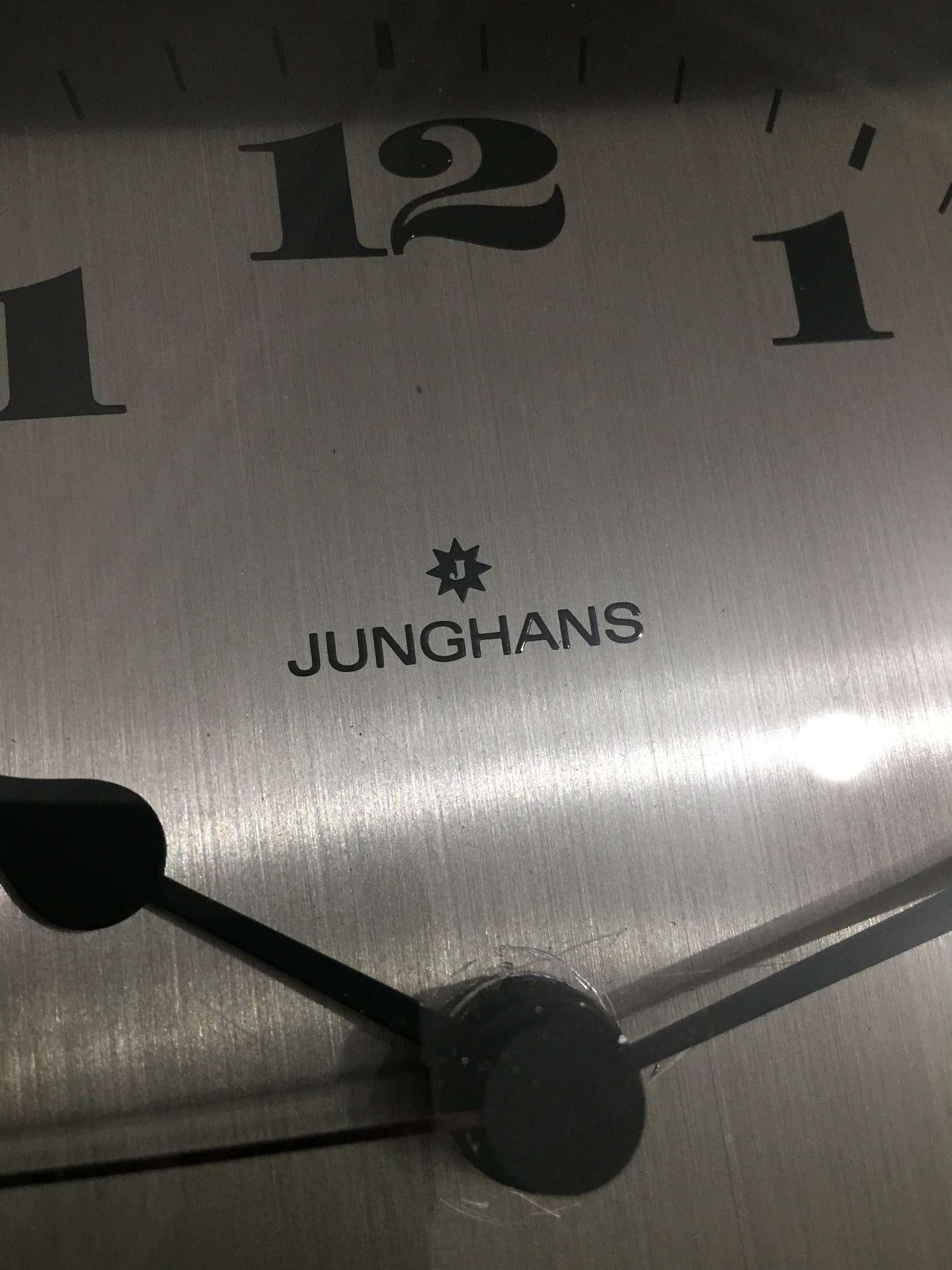 RARE Junghans Art Deco Vintage Quartz Wall Clock W756/ Works Great ...