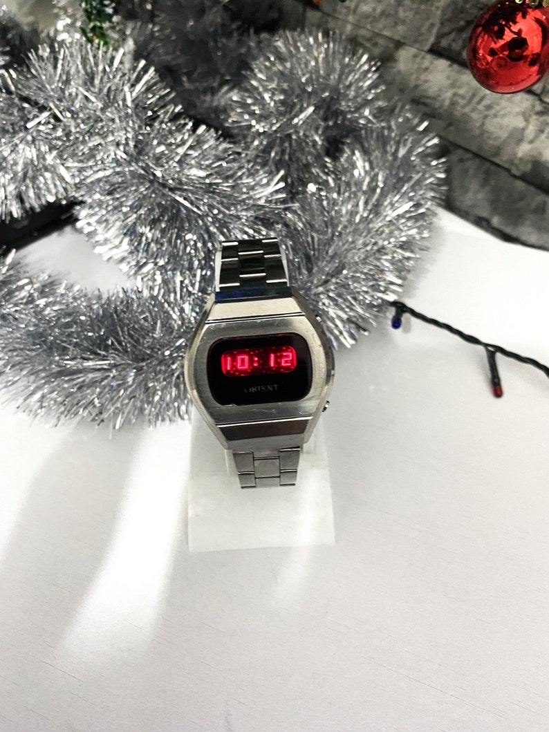 Vintage Orient Touch LED Sensor Watch/ H-680103-40 CA All Stainless ...