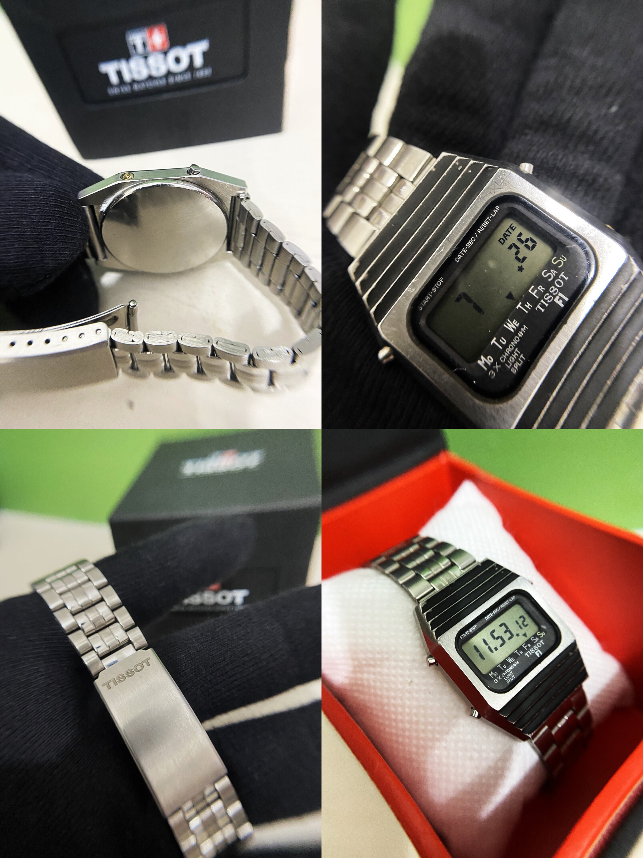 Very RARE Tissot F1 LCD Formula Watch 97010 Digital / Very Good ...