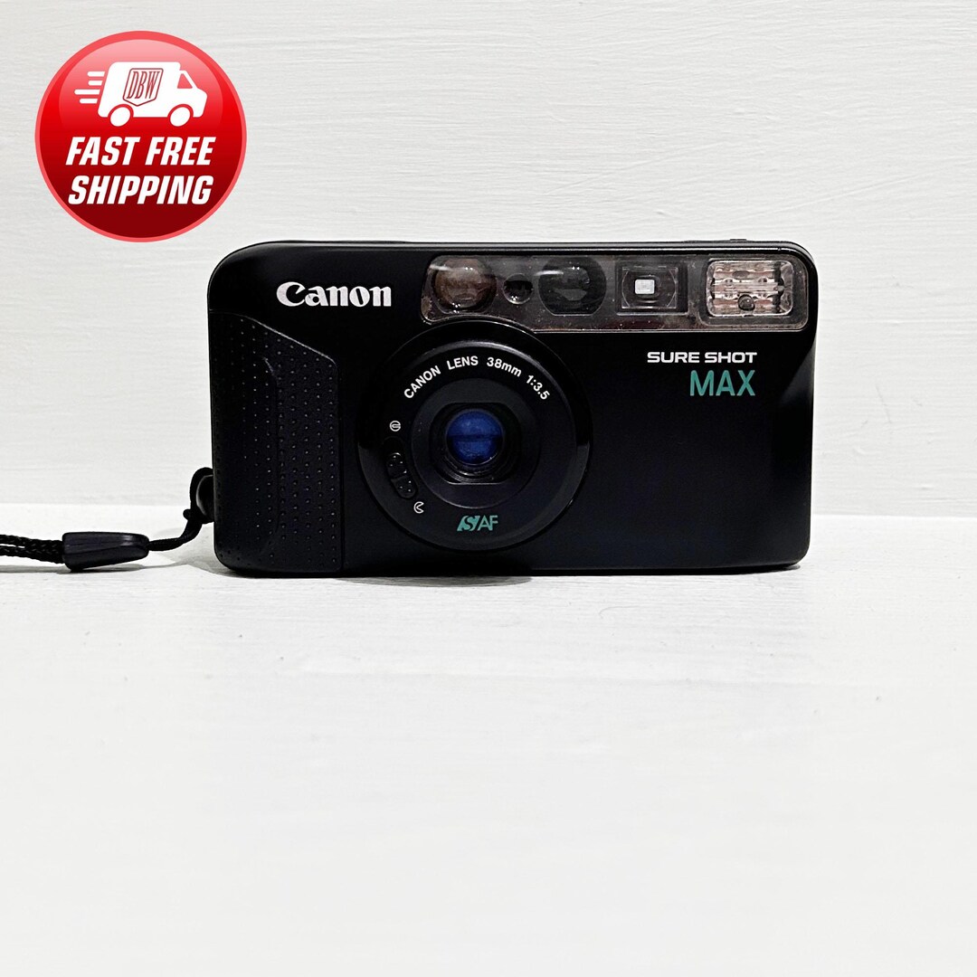 Vintage Canon SURE SHOT MAX case / Vintage 35mm Film Camera/canon Sure ...