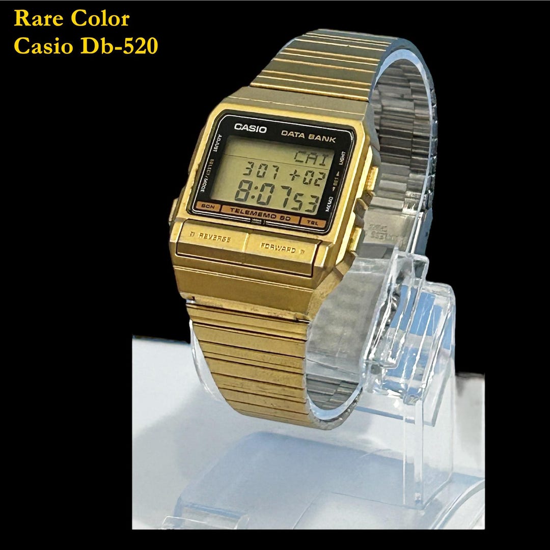 Rare Color Db-520 Vintage Casio Data Bank Telememo 50/ Watch Model 675 Japan/ World Time Alarm ...