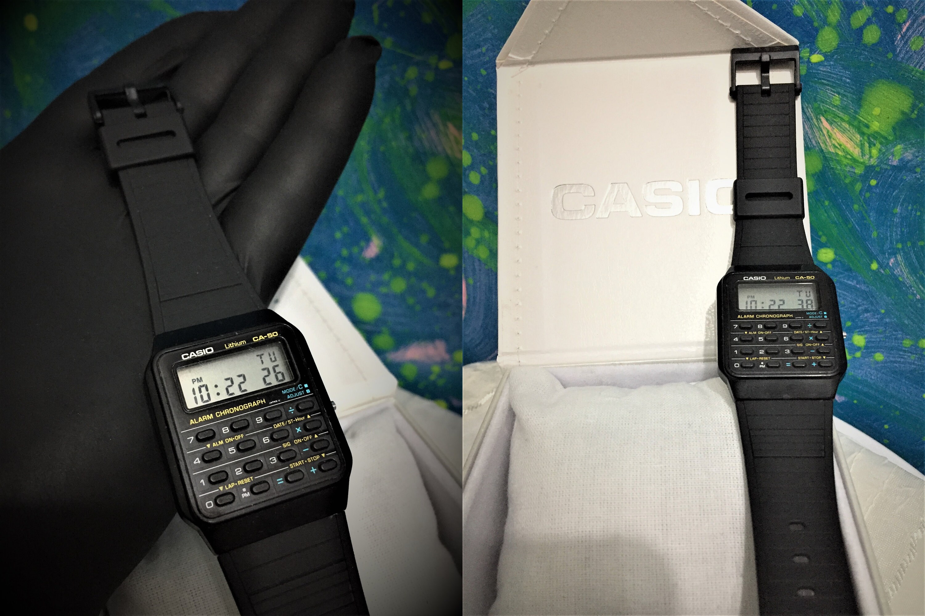 Rare Beautiful Casio CA-50 Calculator Watch Module 437/ Vintage Back to ...