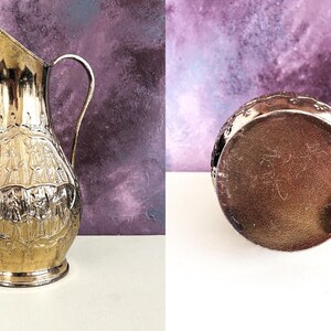 Vintage Arabic Persian Brass Pitcher, 3D Design, Engraving Workmanship ...