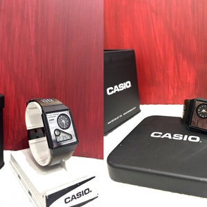 Vintage CASIO Filmwatch FS-03 (5858) Dual Time Quartz Watch and Digital ...