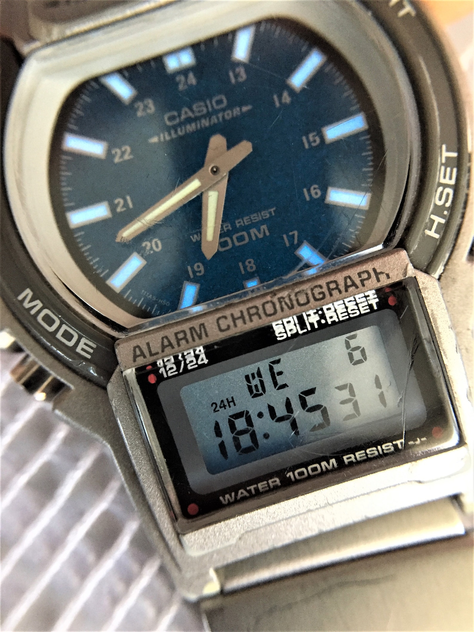 Vintage Casio AW-61 1750 Watch Analog Digital / Japan/ Chronograph, Men ...