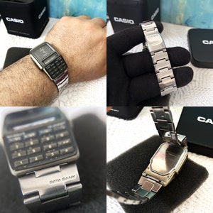 Ultra Rare Vintage Casio ABC-31 Data Bank Digital & Analog Black Dial ...