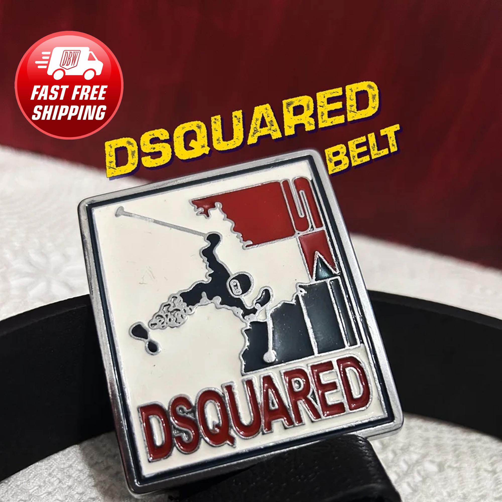 Dsquared Original Buckle Genuine Leather BELT Very Rare Born Dsquared Original Buckle Genuine Leather BELT Very Rare Born
