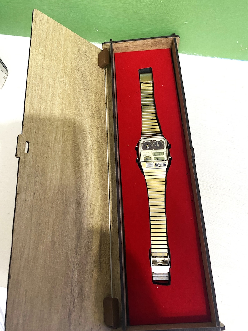 Rare Vintage CITIZEN Ana-digi TEMP 8984-086503Y Wrist Watch/ GN-4-S ...