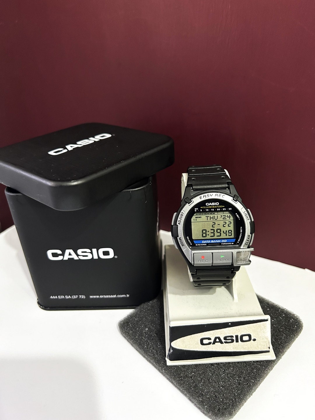 Casio Db-v30 Easy Rec Databank 30 Second Voice Recorder Digital Watch ...