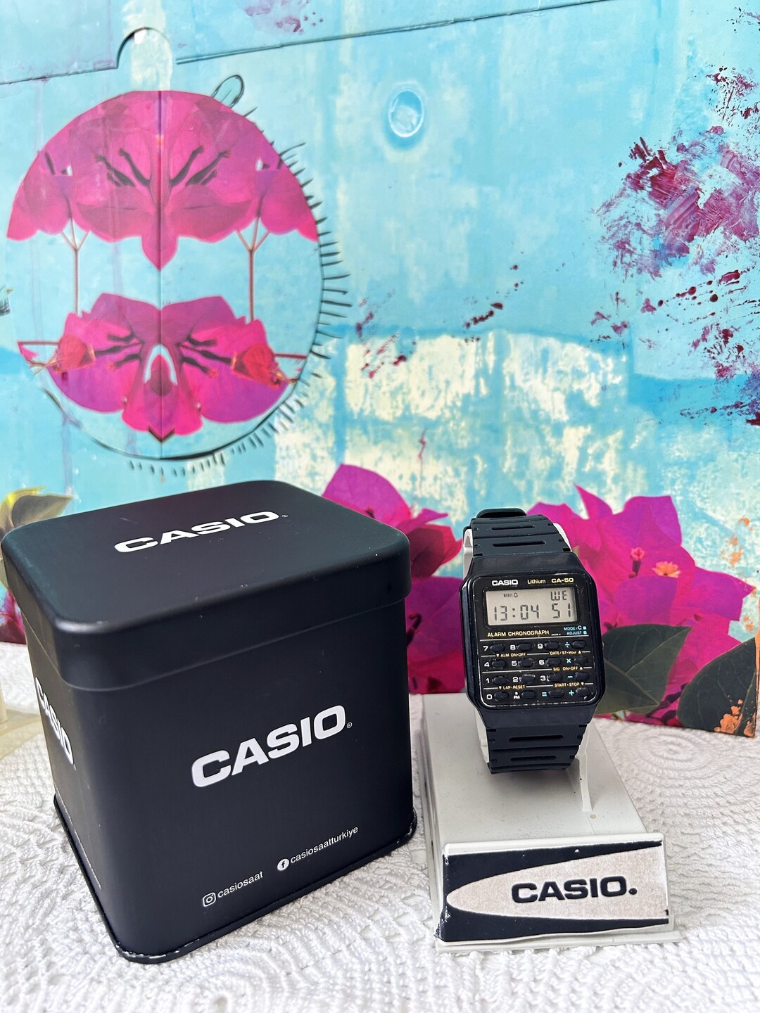 Rare Beautiful Casio CA-50 Calculator Watch Module 437/ Vintage Back to ...