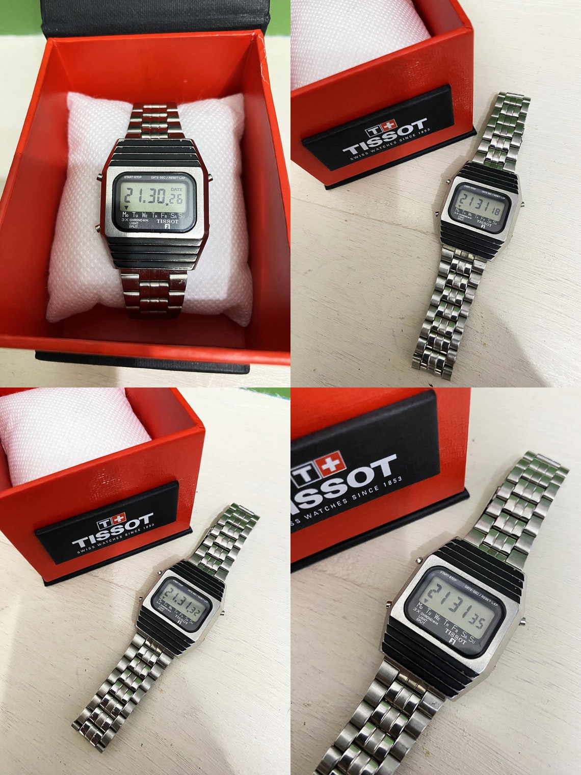 Very RARE Tissot F1 LCD Formula Watch 97010 Digital / Very Good ...