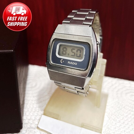 Rado Lcd Digital Rare Vintage Watch 1970s Very Rare C… - Gem