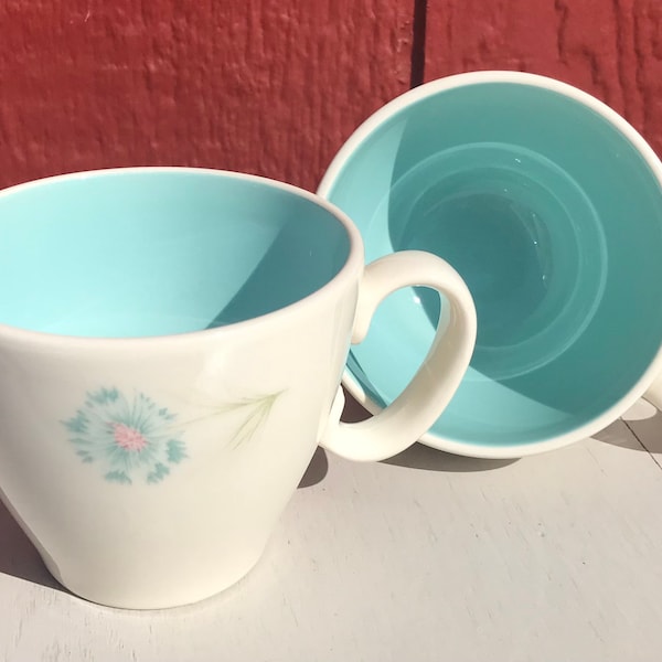 Turquoise Tea Cup - Etsy
