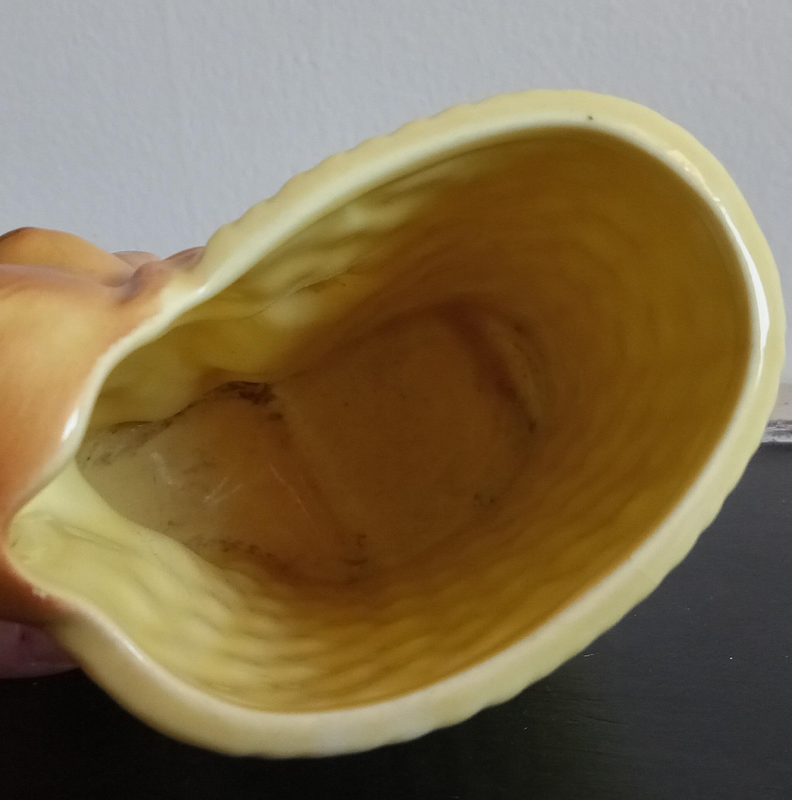 Vintage Royal Copley, Cocker Spaniel and Yellow Basket Planter Vase ...