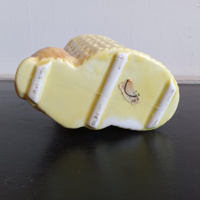 Vintage Royal Copley, Cocker Spaniel and Yellow Basket Planter Vase ...