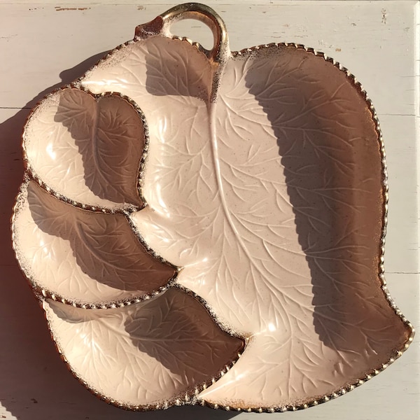 California Original Pottery Leaf Tray - Etsy