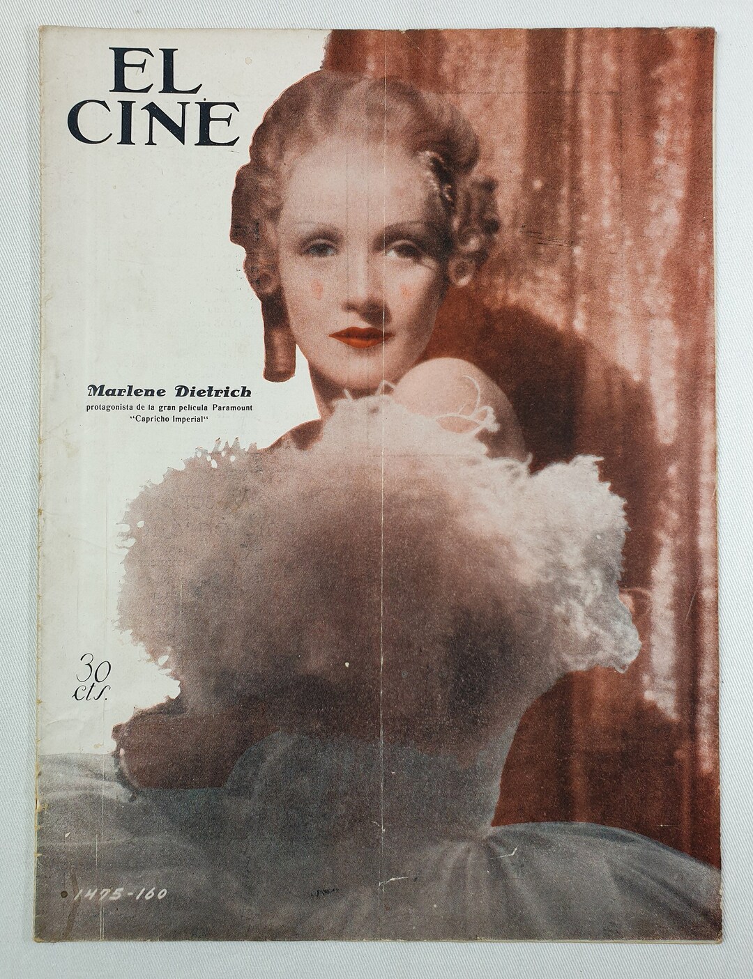EL CINE Magazine Marlene Dietrich November 1934 Spanish Cinema Film ...