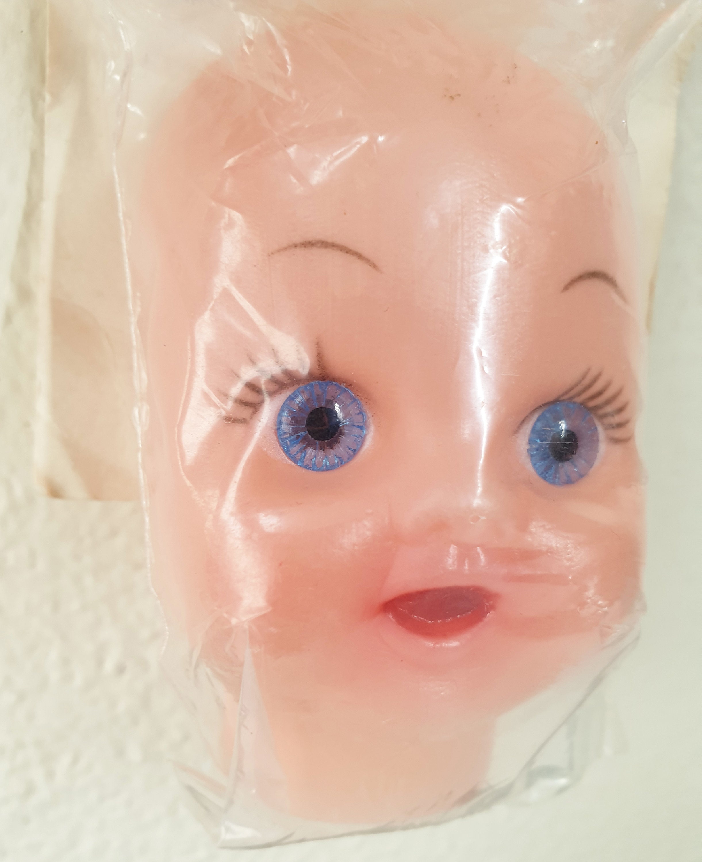 Vintage New Old Stock Plastic Doll Face Babydoll Kitsch Retro Craft ...