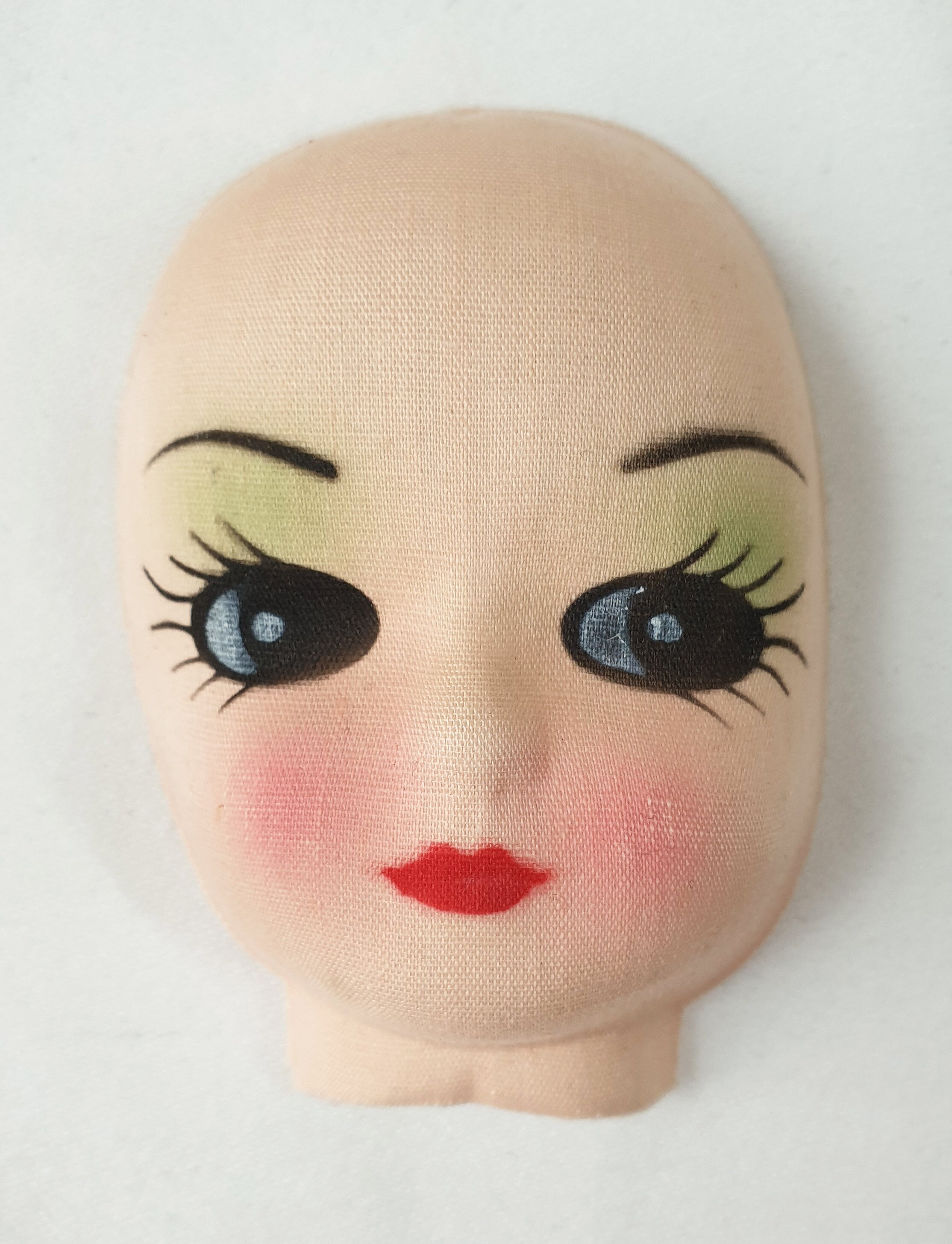 Vintage New Old Stock Cloth Doll Face Kewpie Babydoll Kitsch Retro ...
