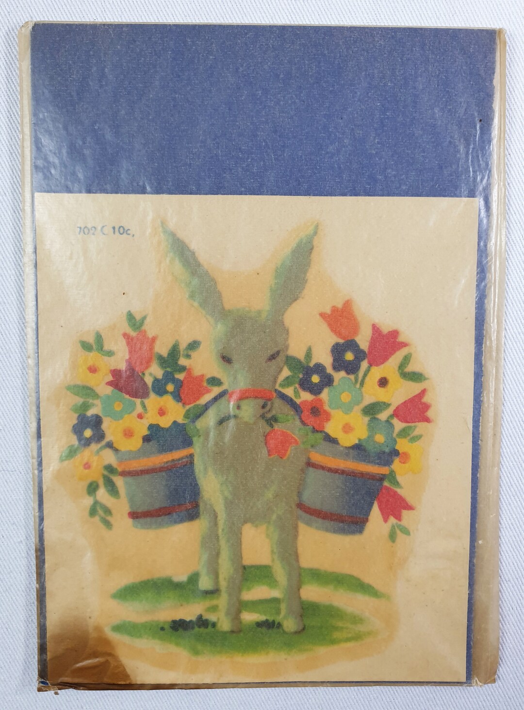 Vintage NOS Meyercord Burro Donkey Decal Retro Kitchen Bathroom Tile ...
