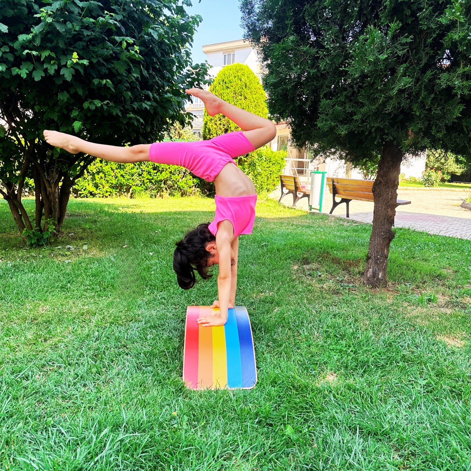 Wooden Balance Board, Wooden Rocking Toy, Christmas Gift for Kids ...