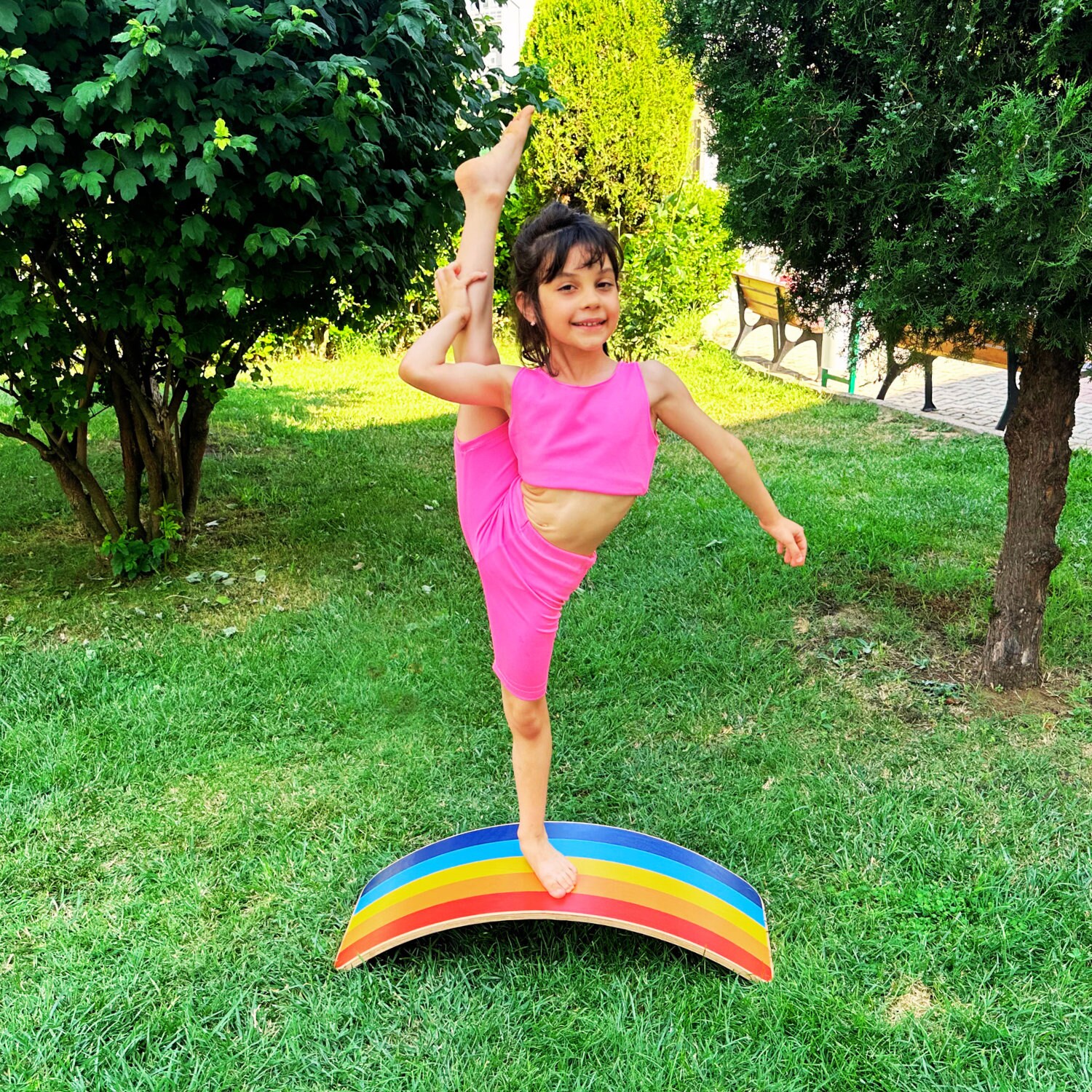 Wooden Balance Board, Wooden Rocking Toy, Christmas Gift for Kids ...