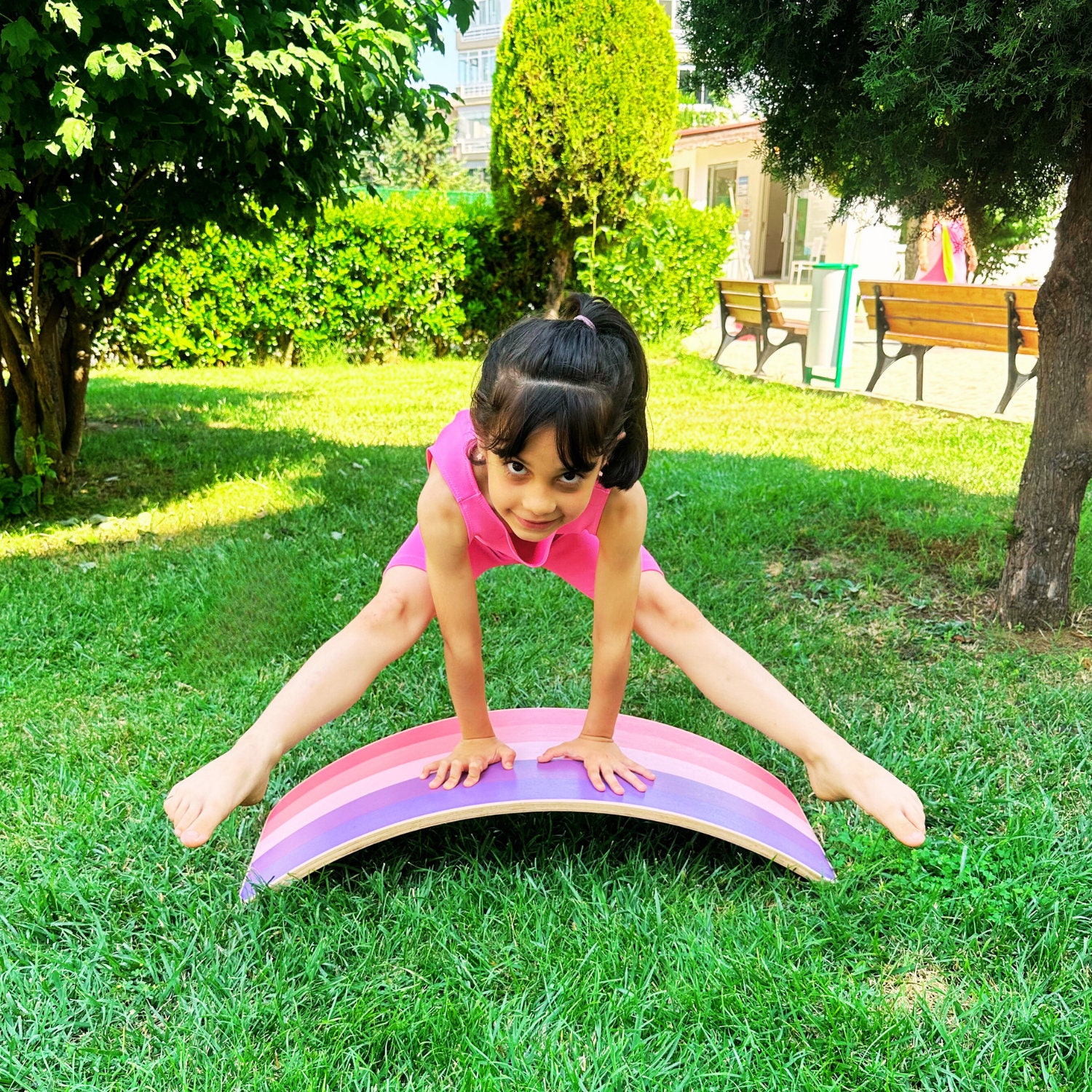 Wooden Balance Board, Wooden Rocking Toy, Christmas Gift for Kids ...