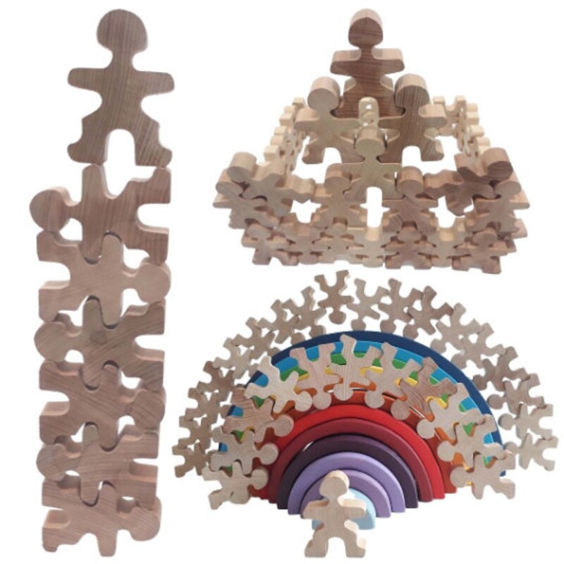 Wooden Stacking Toys - Etsy