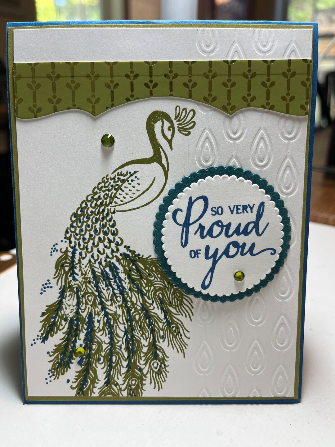Proud as a Peacock Card - Etsy