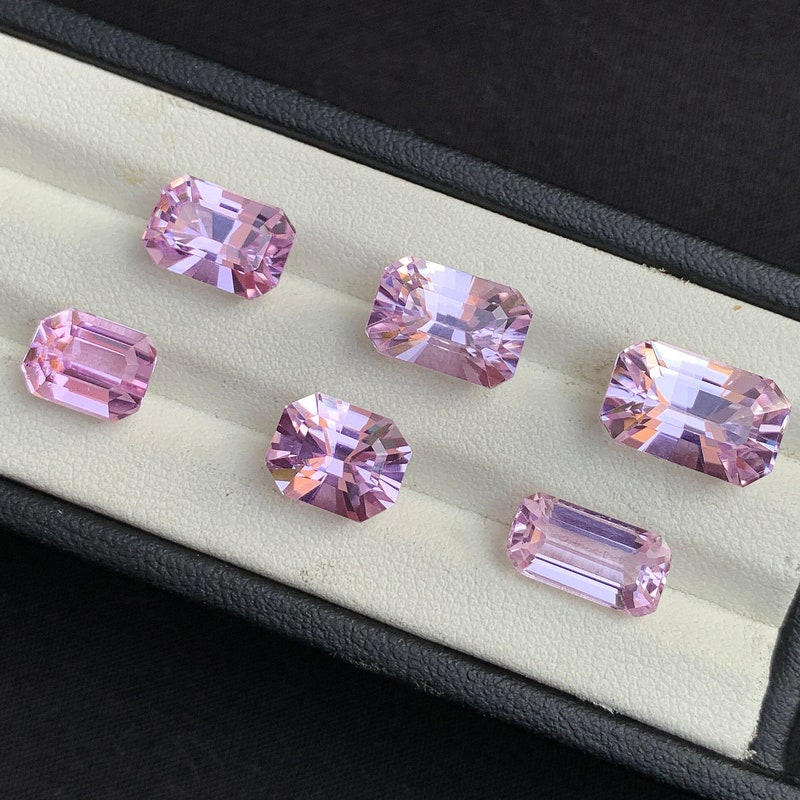 Radiant Cut Kunzite Ring - Etsy