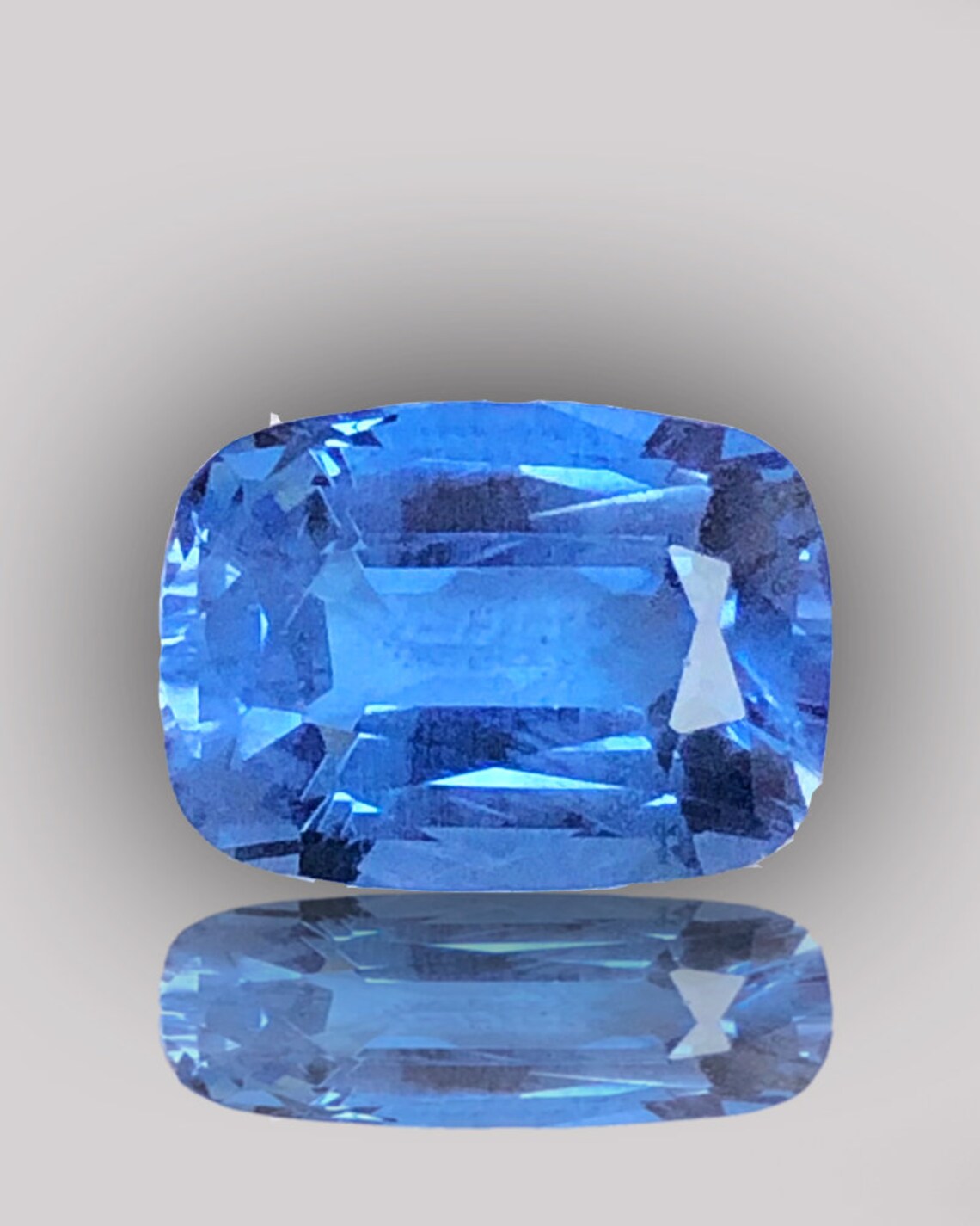 Deep Color Aquamarine Gemstone Cushion Cut Aquamarine .ring | Etsy UK