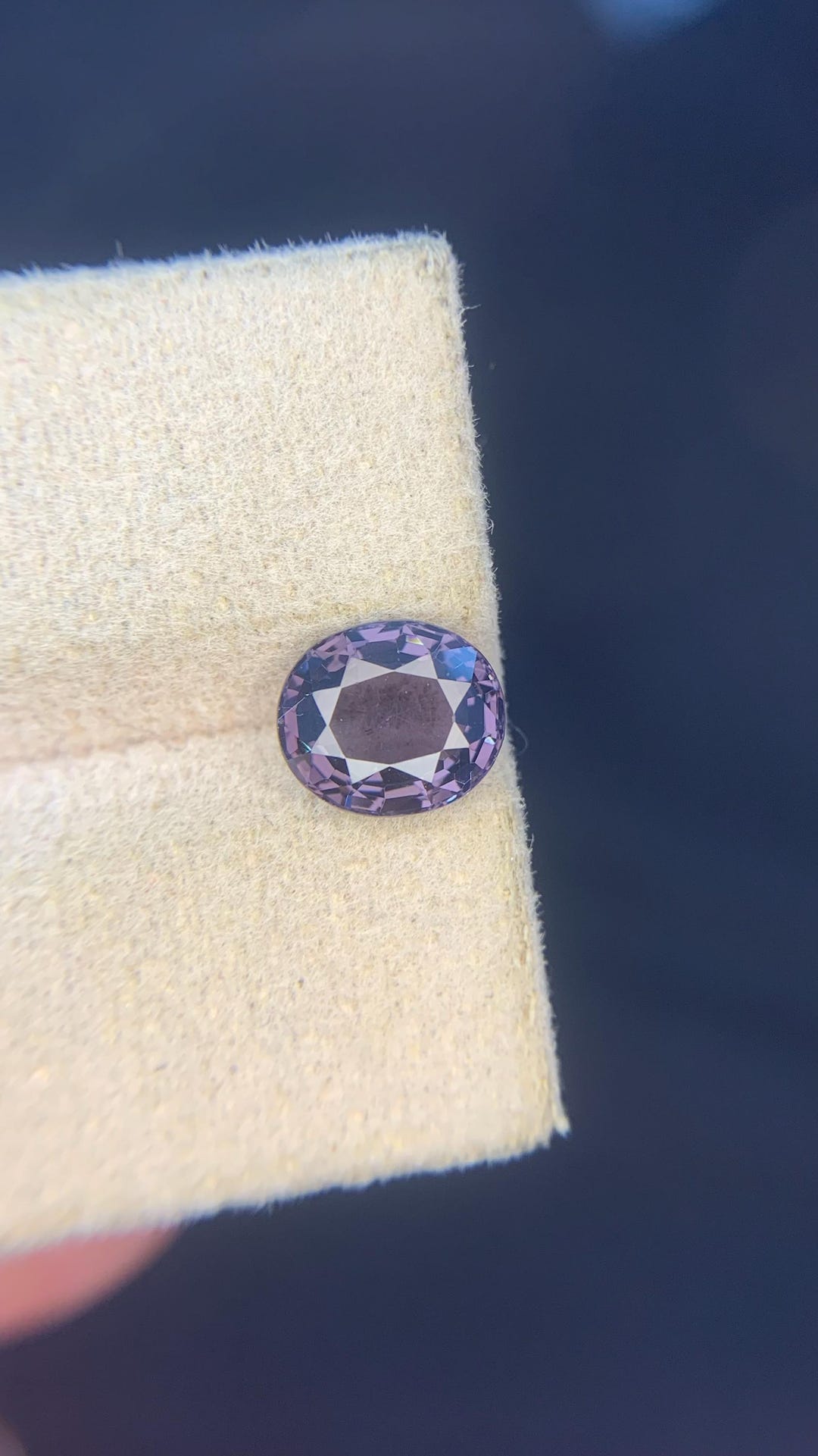 Violet Purple Spinel Gemstone: Oval Cut September Birthstone (1.80 ...
