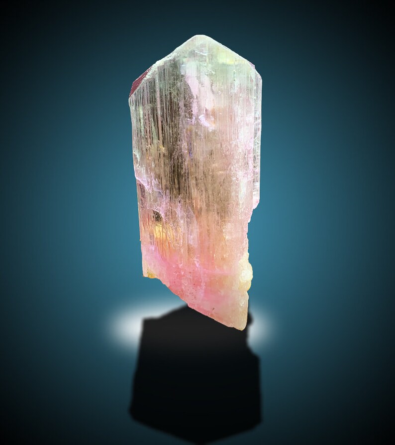 Natural Kunzite Crystal, Pink Color Twin Kunzite With Full Termination ...