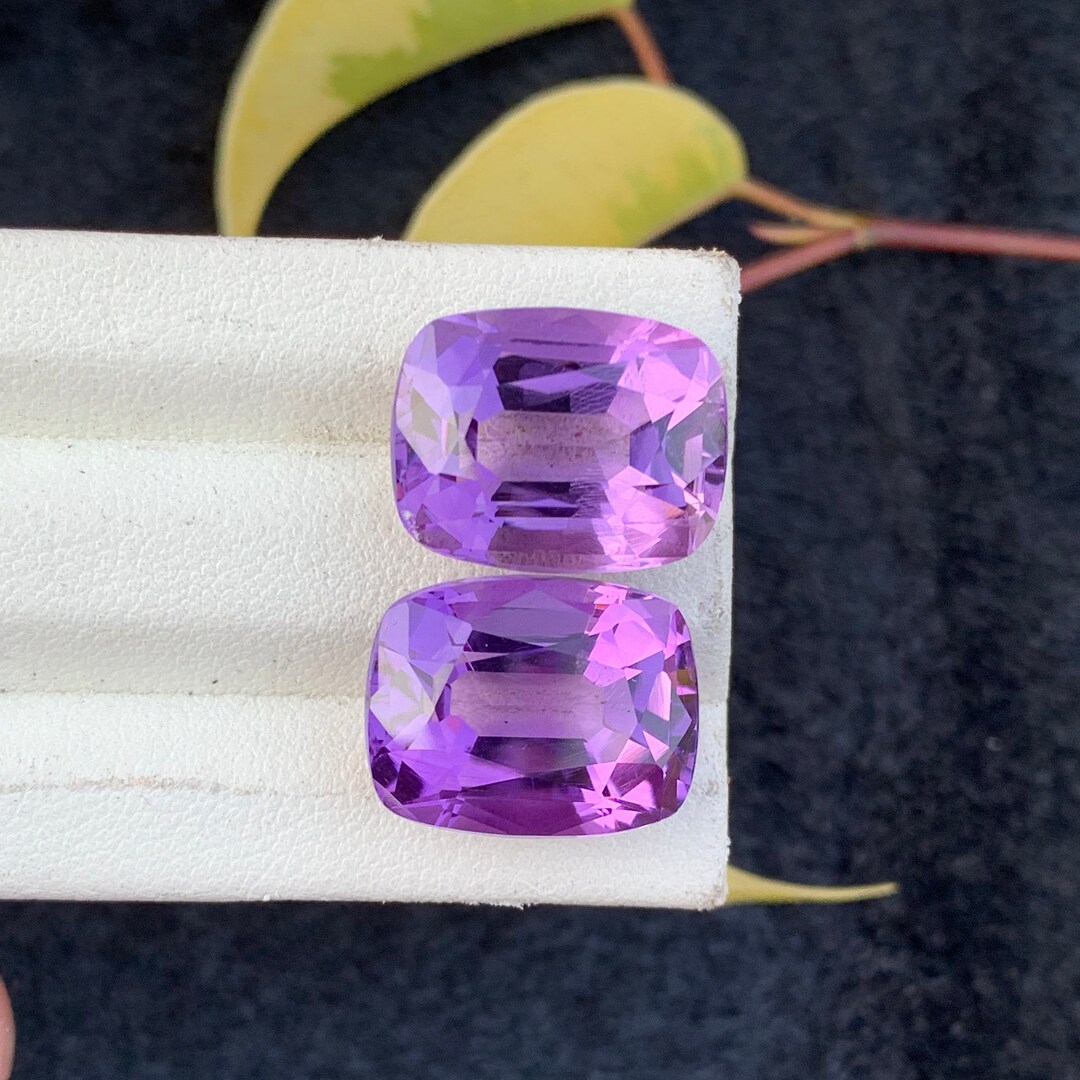 Faded Purple Amethyst Loose Gemstone, Natural Amethyst Cut Stone, Faded ...