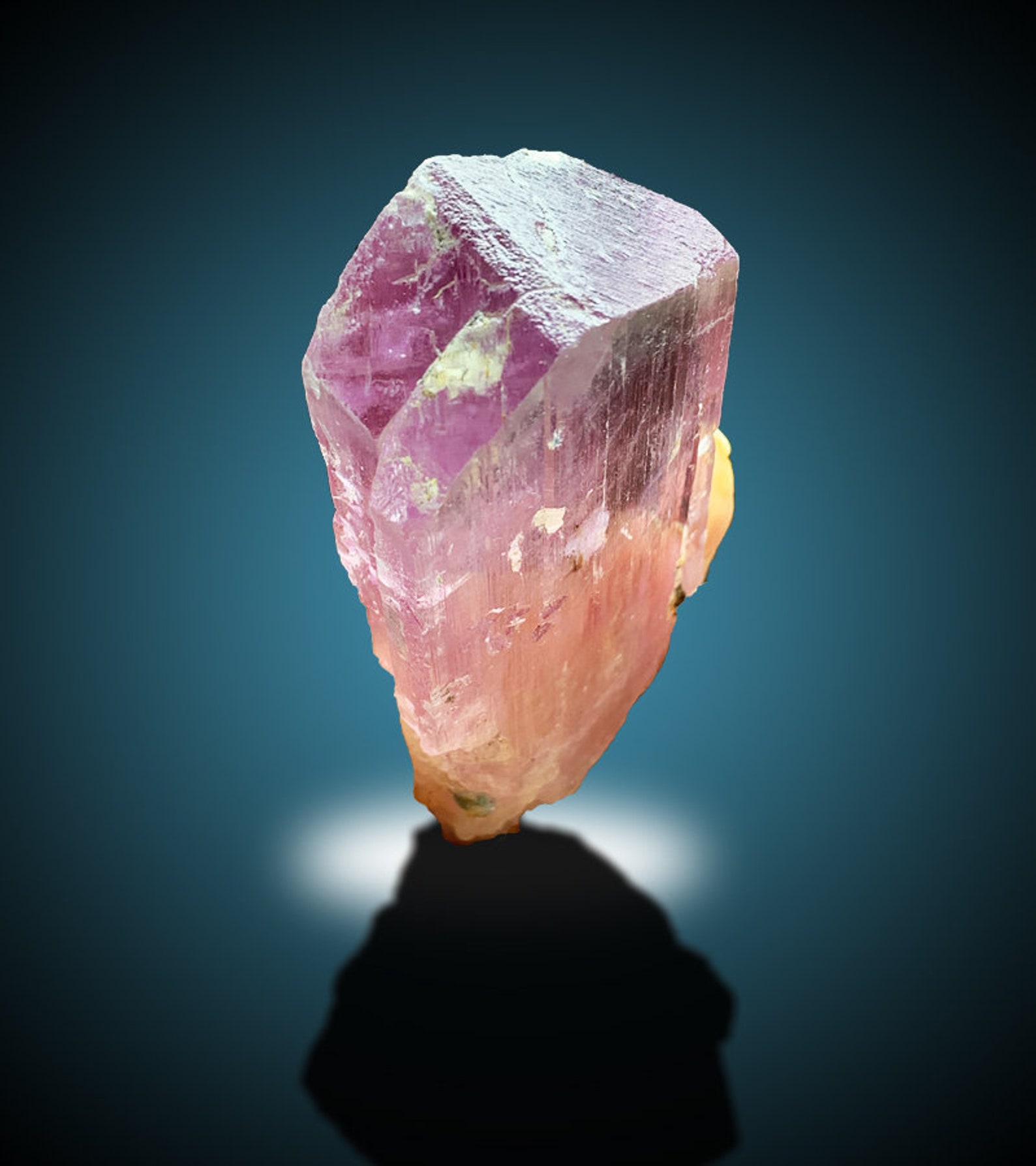 Natural Kunzite Crystal, Pink Color Twin Kunzite With Full Termination ...
