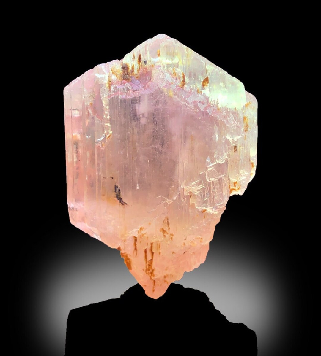 Pink Kunzite Crystal, Natural Kunzite Crystal, Tourmaline With Kunzite ...