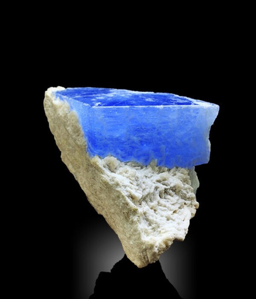 Blue Beryl Aquamarine Specimen, Deep Blue Color Aquamarine Crystal ...