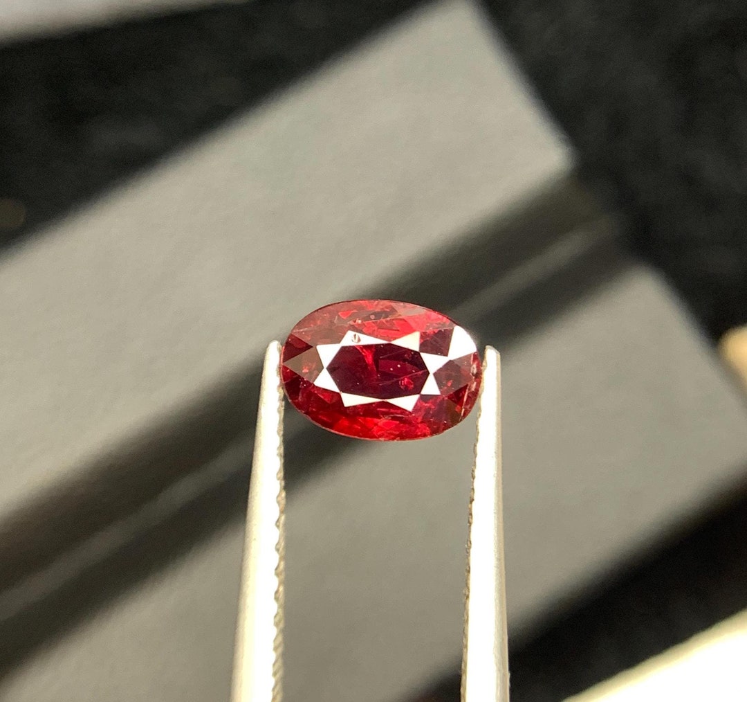 Vivid Blood Red Ruby Gemstone, Natural Ruby From Mozambique, Oval Cut ...