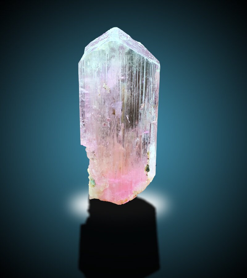 Natural Kunzite Crystal, Pink Color Twin Kunzite With Full Termination ...