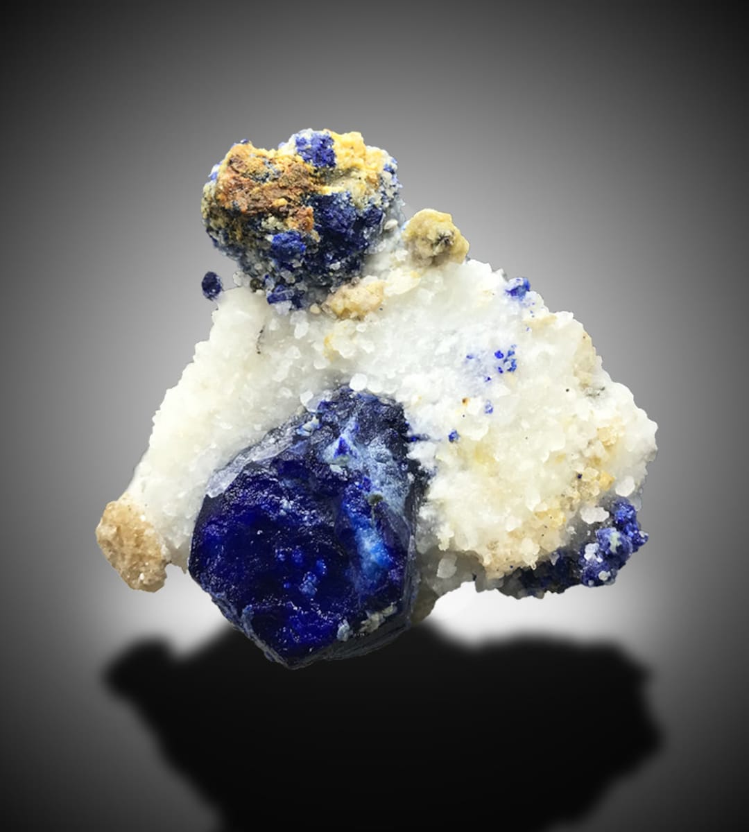 Natural Lazurite Specimen , Ink Blue Color Lazurite Crystal With Golden ...