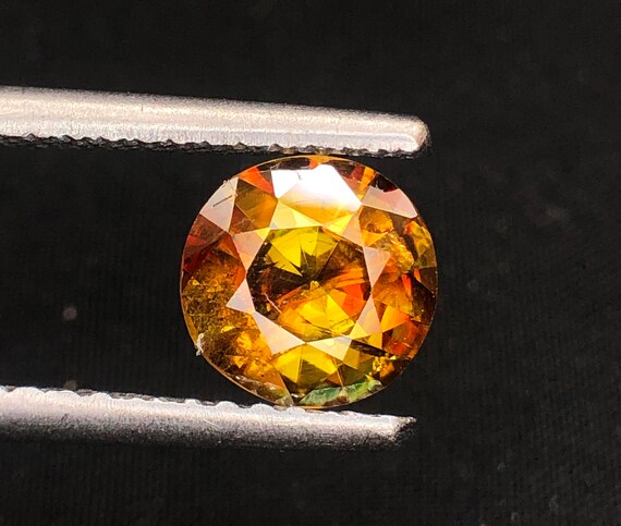 Natural Titanite Sphene Gemstone Diamond Round Cut - Etsy