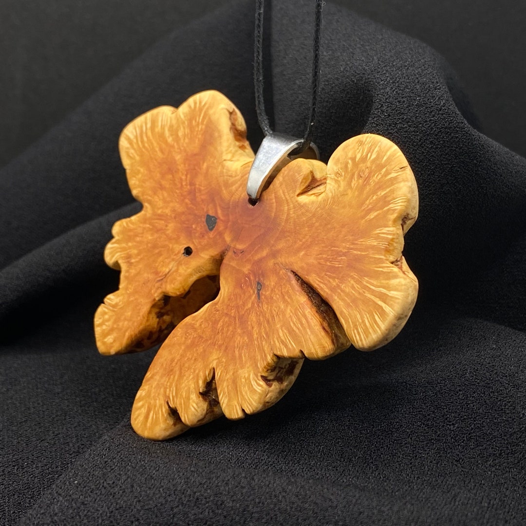 Chamise Butterfly. One of a Kind Handmade Chamise Root Burl Pendant ...