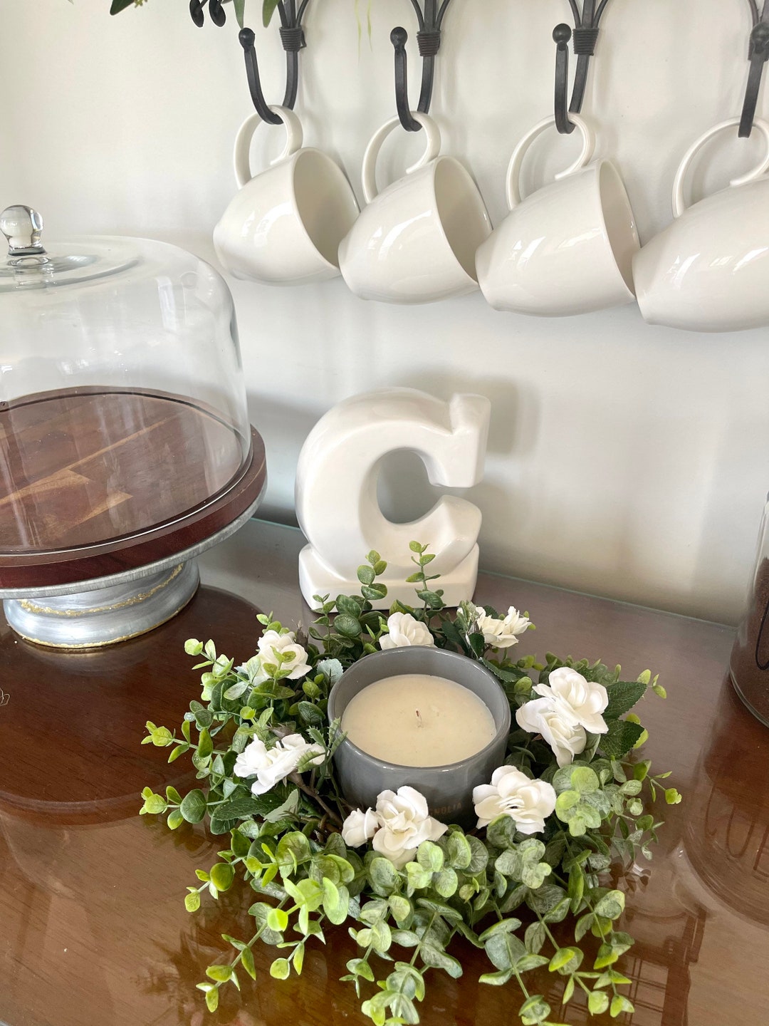 Summer Farmhouse Decor for Cabinet, Tobacco Basket or Candle Ring ...