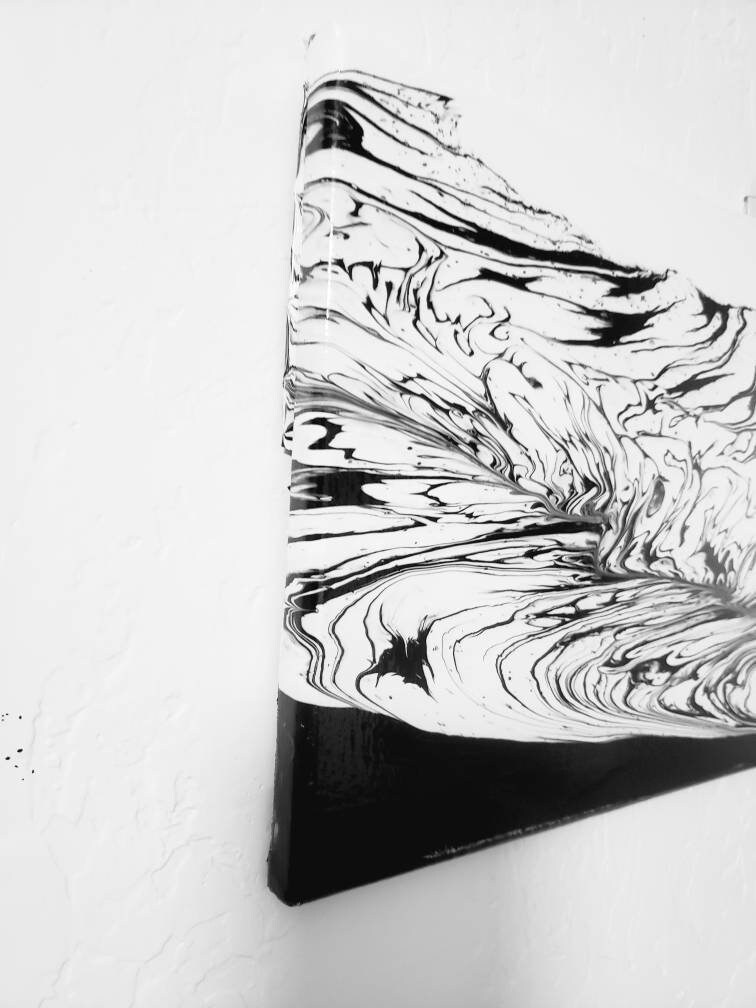 Acrylic Art & Collectibles Acrylic Paint Pour 10x20 Melting Glaciers ...