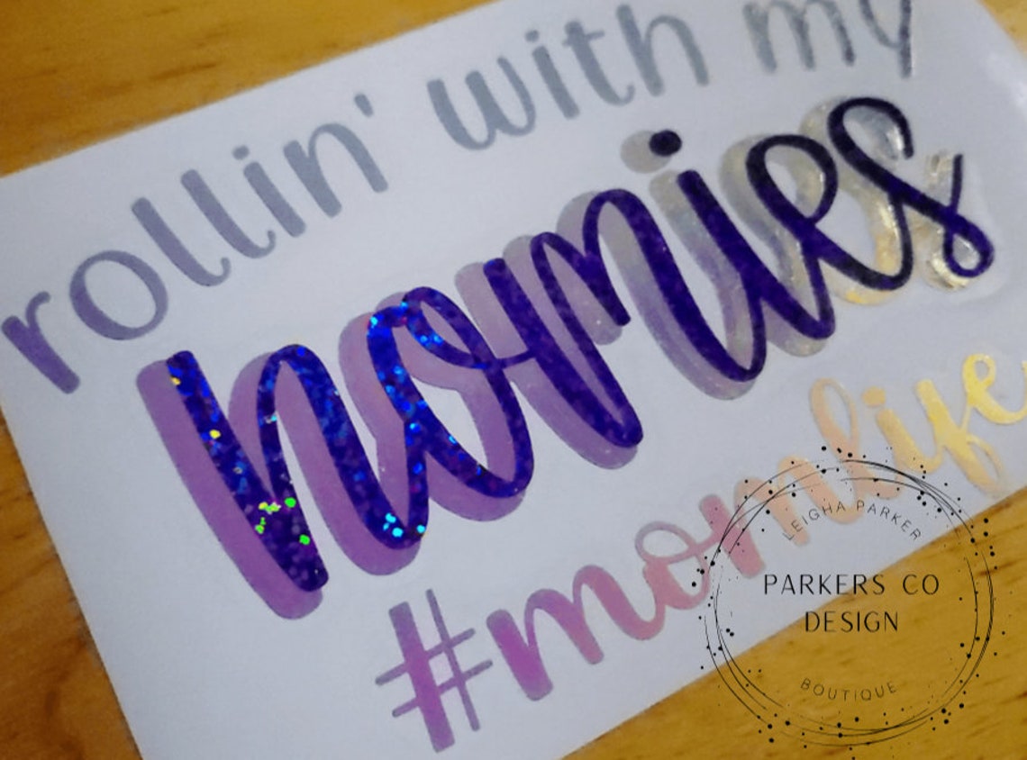 Rollin With My Homies momlife Vinyl Decal Bumper Sticker - Etsy
