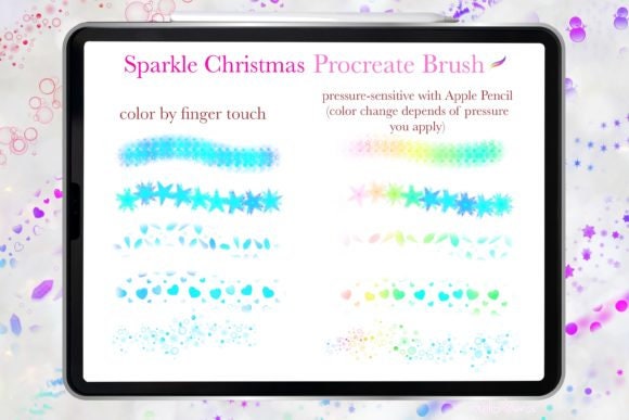 Procreate Brush Christmas Light Glow, iPad Illustrations, Procreate ...