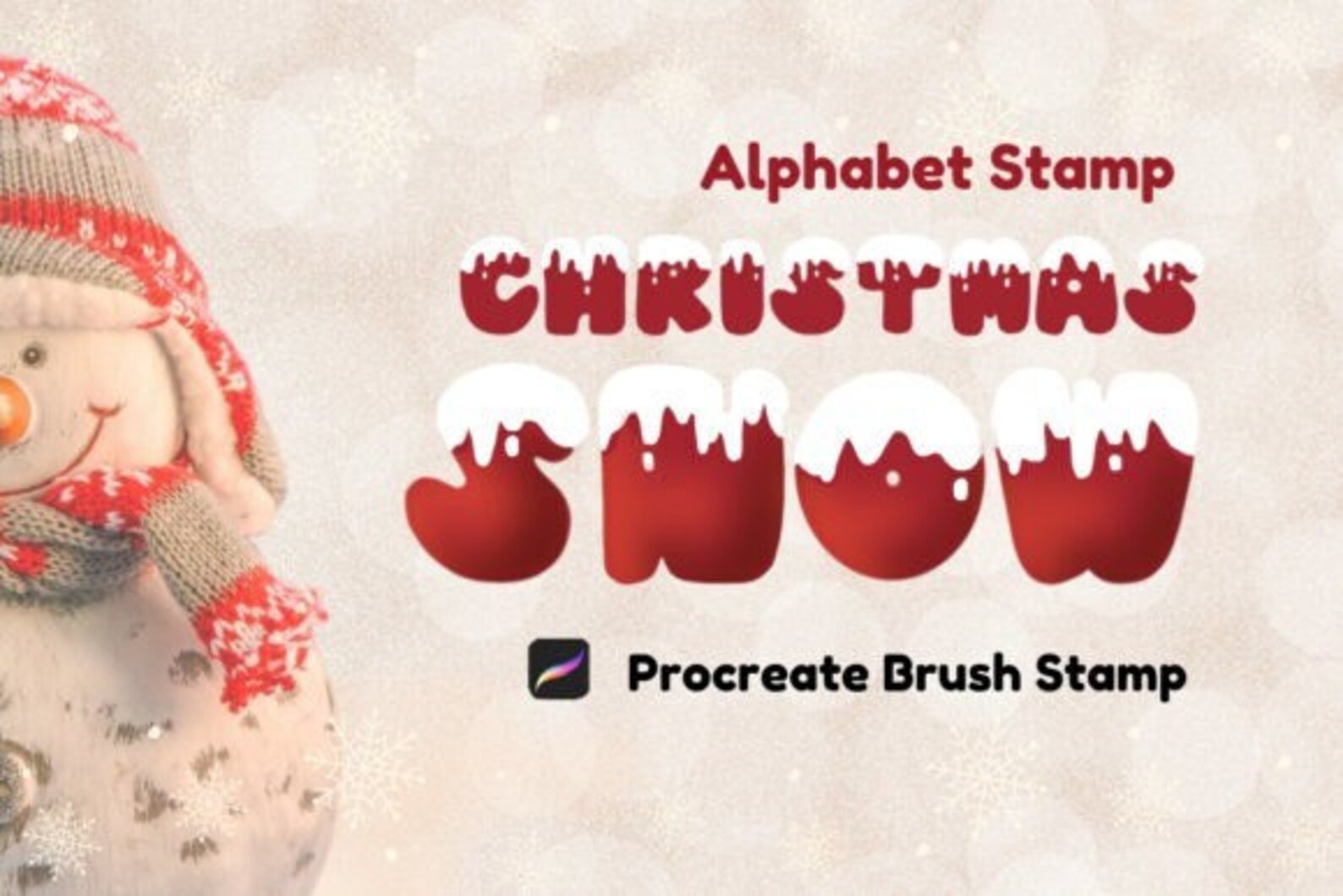 Procreate Brush Stamp : Christmas Snow iPad Illustrations - Etsy