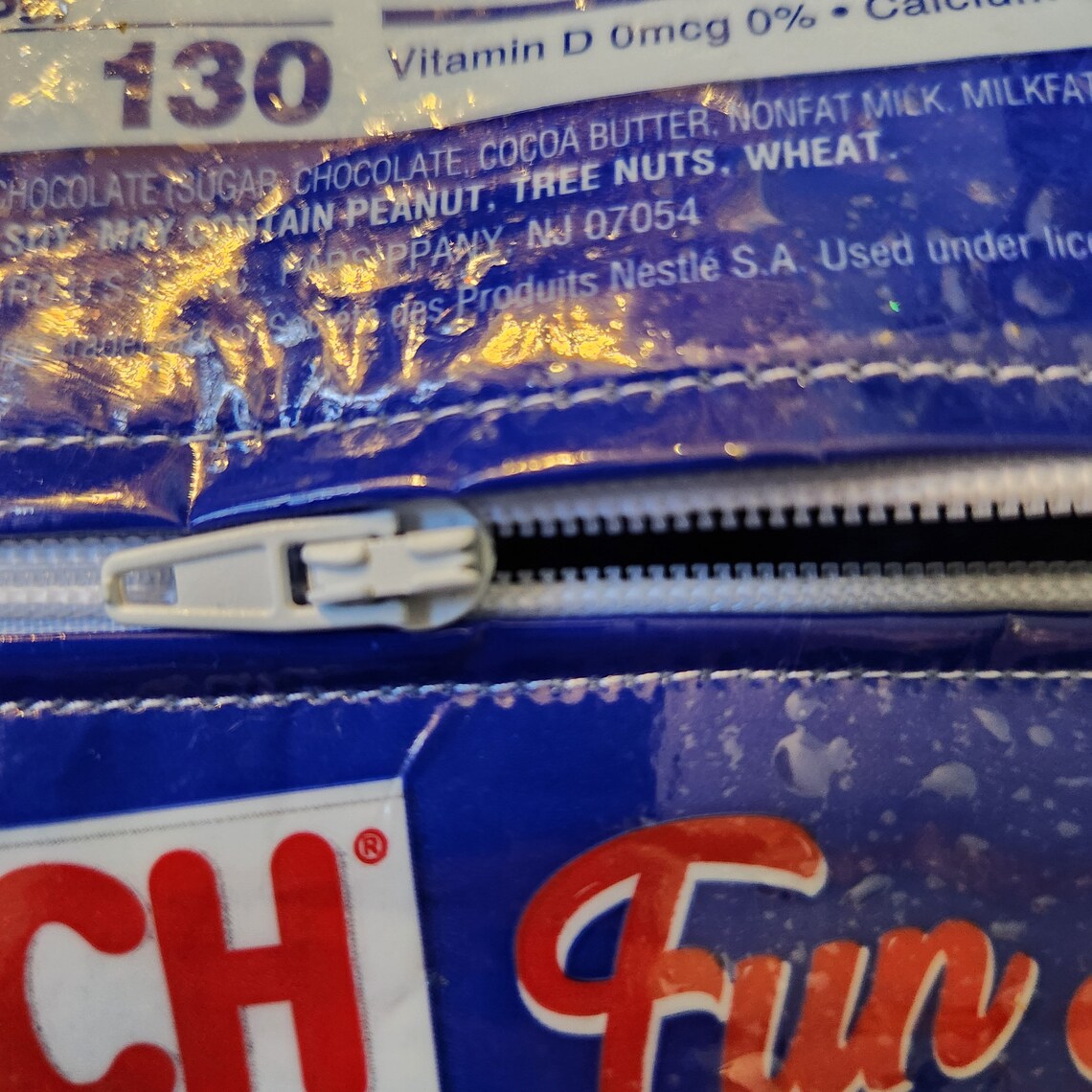 Crunch Bar Recycled Candy Wrapper Bag - Etsy