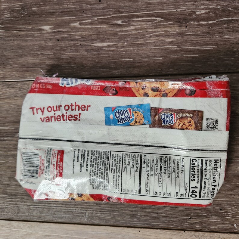 Recycled Chips Ahoy Chewy Cookie Wrapper Bag - Etsy