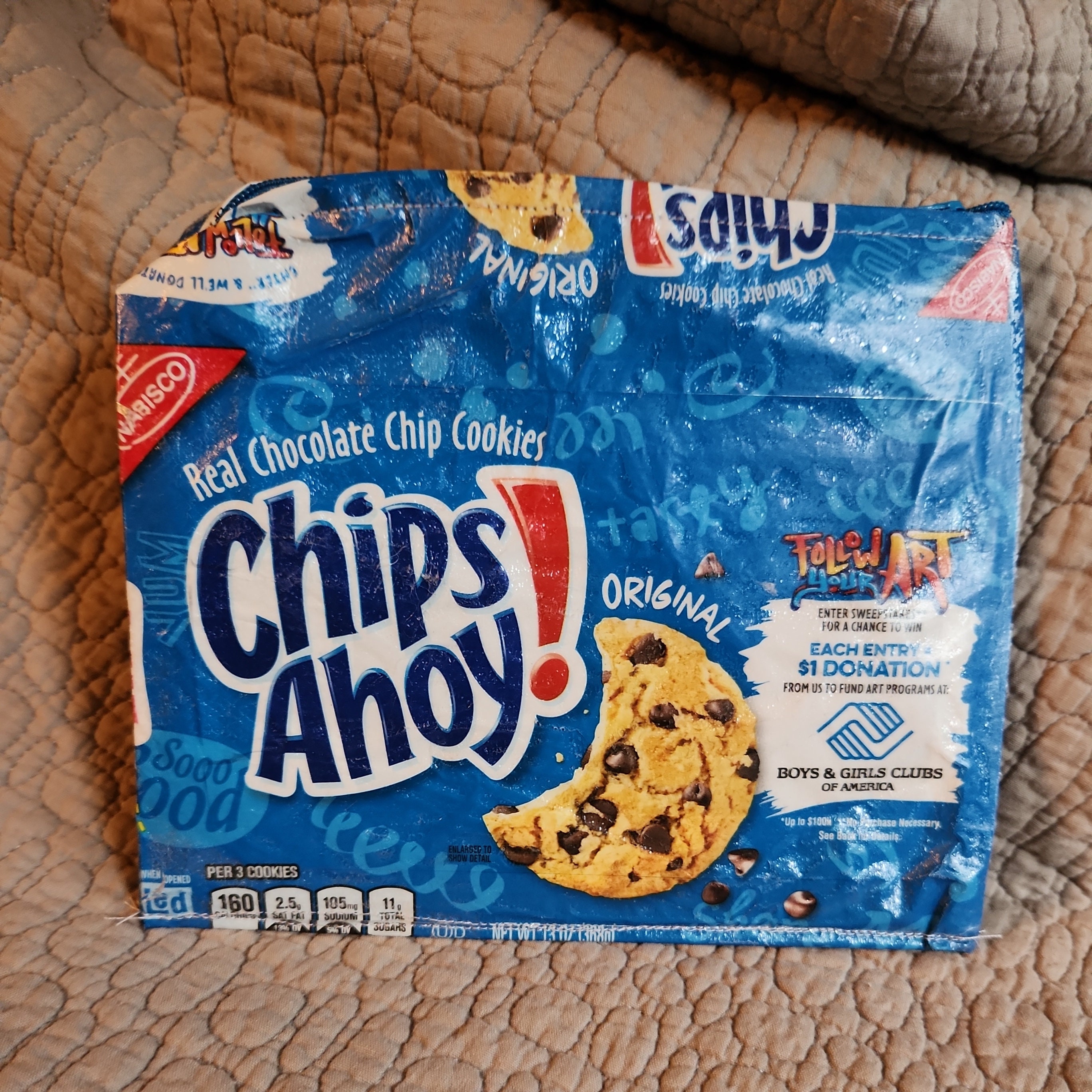 Chip Ahoy Recycled Candy Wrapper Etsy